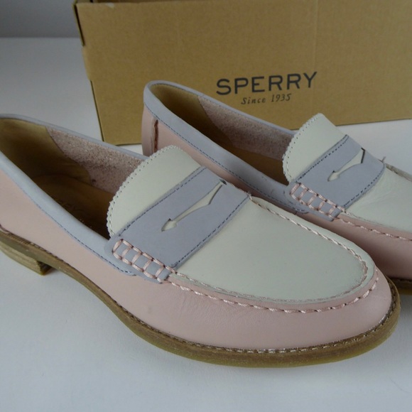 Sperry | Shoes | Sperry Seaport Penny Loafers Leather Tritone Nib ...